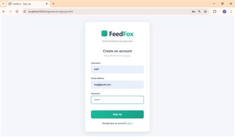 Just Finish Building A Feedback Management System Named As Feedfox