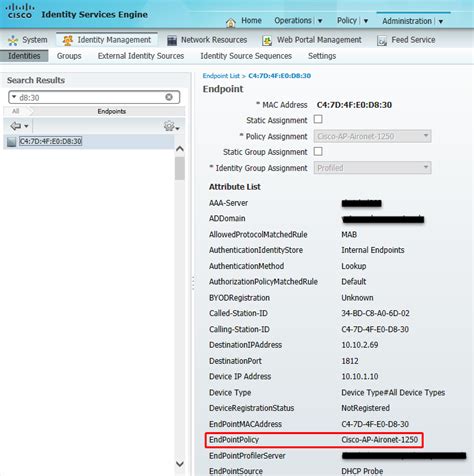 Ise Wont Match Configured Profiling Policy Cisco Community