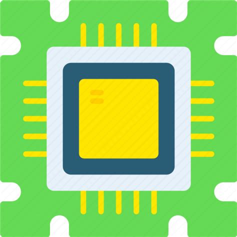 Processor Chip Circuit Microprocessor Motherboard Icon Download On Iconfinder