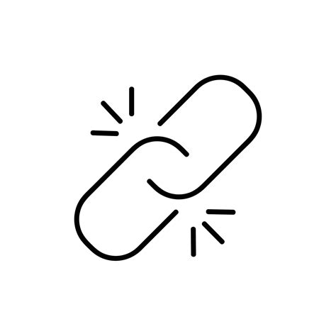 Broken Link Icon 15197828 Vector Art At Vecteezy