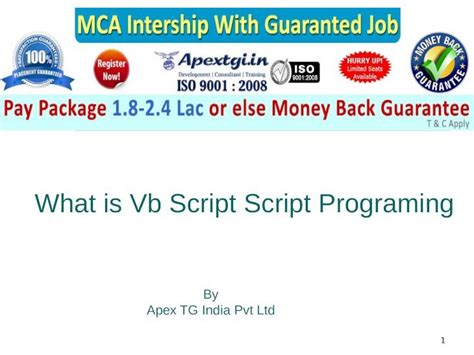 PDF What Is VB Script Programming DOKUMEN TIPS