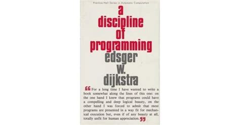 a discipline of programming by edward w dijkstra