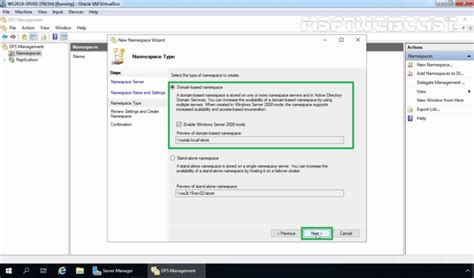 Install And Configure Dfs Namespace On Windows Server 2019