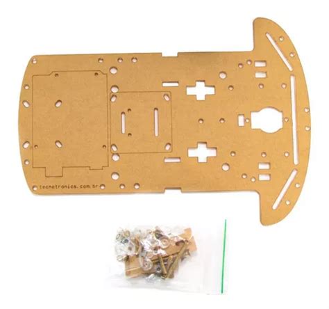 Chassi Carro Acrilico P Arduino Uno Robotica Segue Faixa Parcelamento Sem Juros