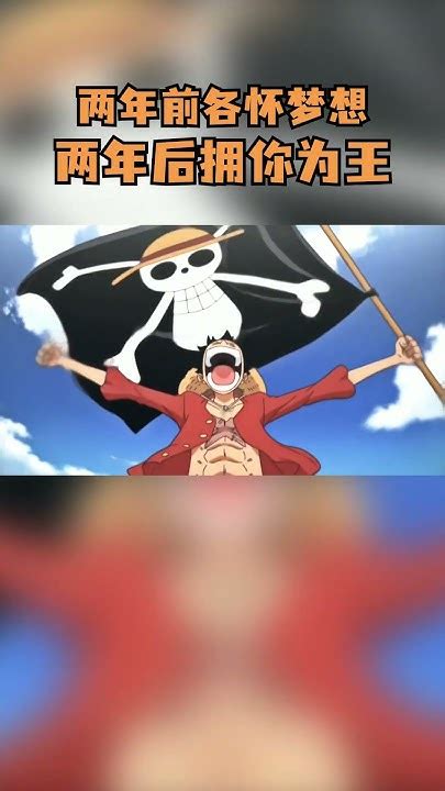 两年前各怀梦想 两年后只想拥你为王海賊王 海贼王 动漫 Youtube