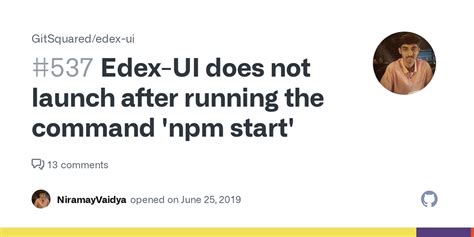 Edex UI Does Not Launch After Running The Command Npm Start Issue GitSquared Edex Ui