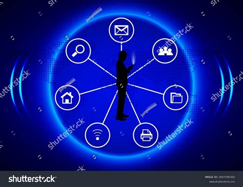 Graphics Diagram Cloud Computing Concept Infrastructure Stock Vector Royalty Free 2047590302