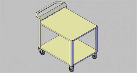 Cart Details 3d Model Cad Block Autocad File