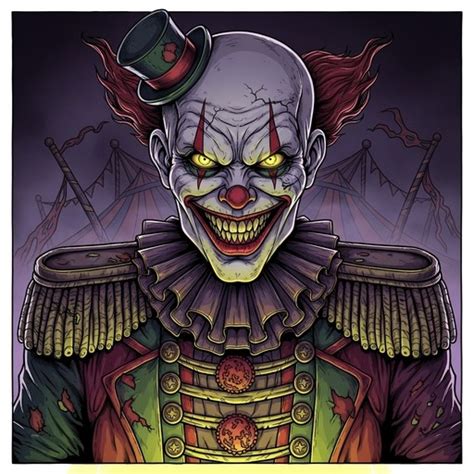Free Sinister Circus Ringmaster Image Clown Circus Horror