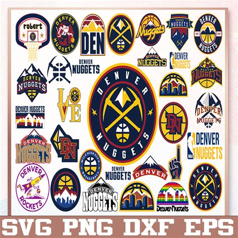 Bundle 32 Files Denver Nuggets Basketball Team Svg Denver N Inspire