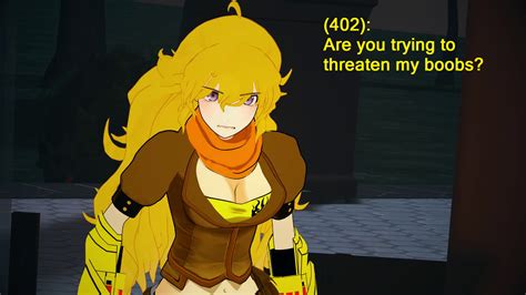 Does Yang Mean Her Own Boobs Or Is She Claiming Possession Of Blake S