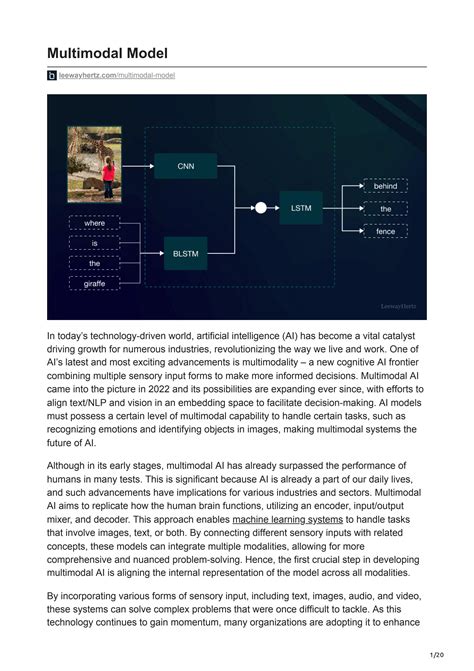 THE FUTURE OF AI HOW MULTIMODAL MODELS ARE LEADING THE WAY By