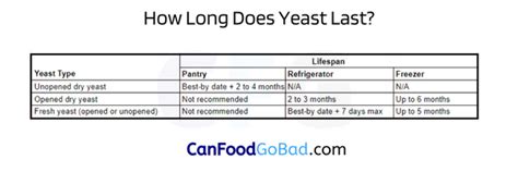 From Rise To Ruin Explore The Shelf Life Of Yeast Can It Spoil Can Food Go Bad