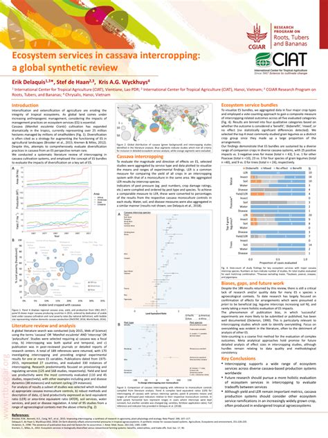 Pdf Ecosystem Services In Cassava Intercropping A Global Synthetic