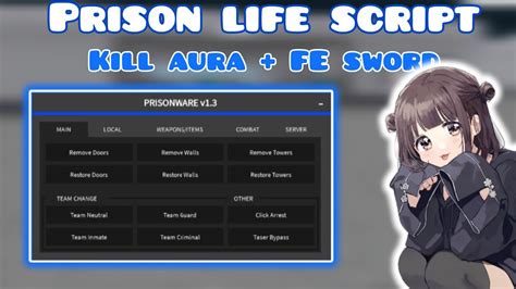 PRISON LIFE FE SCRIPT PASTEBIN ROBLOX YouTube