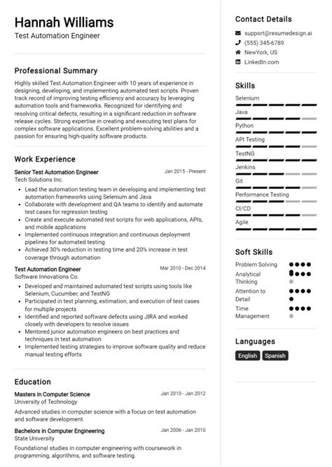 Functional Tester Resume Examples And Templates For Downloadable ResumeDesign Ai