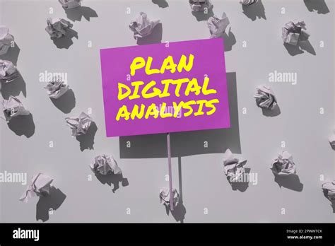 Sign Displaying Plan Digital Analysis Conceptual Photo Analysis Of