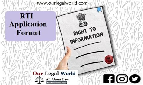RTI Application Format And Case Law Our Legal World