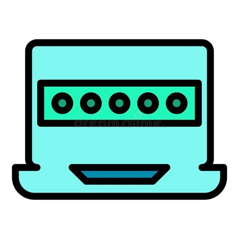 Computer Password Icon Vector Flat Stock Vector Illustration Of Lock Flat 284520950