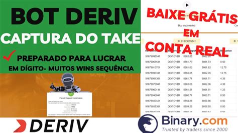 Bot Deriv GrÁtis Lucro Em Conta Real Youtube