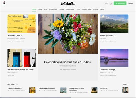 Substack Designing Your Publication Home Page