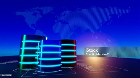Multiple Database Is Placed On Relational Database Tables With A Blue