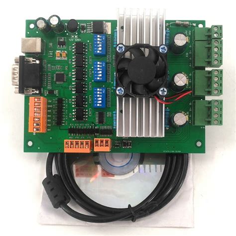 Usb Mach3 3 Axis Tb6600 Stepper Motor Controller Board Cnc Breakout Board Usb Cable Cd