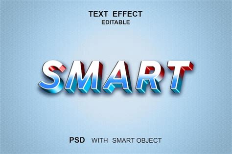 Premium Psd Text Effect Smart With Smart Object Psd