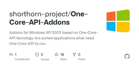 Github Shorthorn Projectone Core Api Addons Addons For Windows Xp
