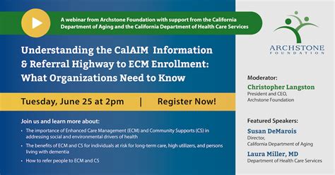 The Calaim Information And Referral Highway To Ecm Enrollment What