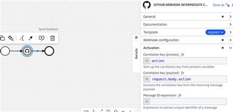what is this correlation key and payload in the github connector