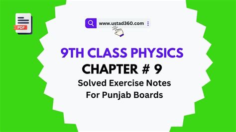 Th Class Physics Chap Solved Exercise Notes PDF Ustad