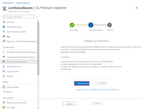 Migrieren Von Azure Service Bus Namespaces Von Standard Zu Premium