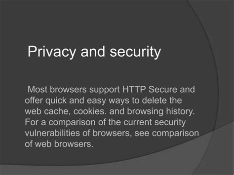 Presentation On Web Browser Pptx Browsers Computer Software And