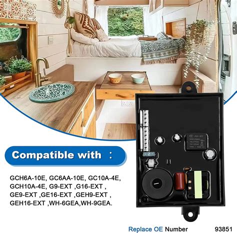 91365 rv water heater control circuit board with fuse for atwood water heaters gch6a 10e gc6aa
