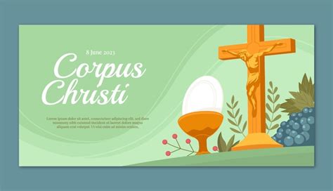 평면 코퍼스 크리스티 가로 배너 서식 파일 무료 벡터