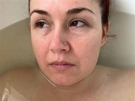 Premium Photo Close Up Of Serious Woman In Bathtub