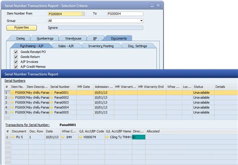 Serial Number Unavialable Sap Community