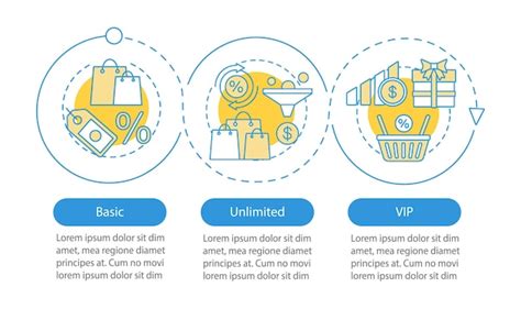 Premium Vector Discounts Bonuses Subscription Vector Infographic Template Vip Tariff Business
