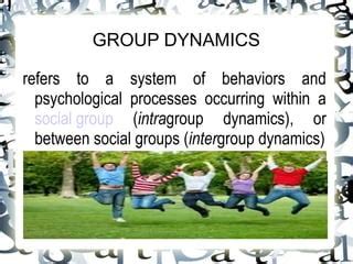 Group Dynamics Defined PPT Science