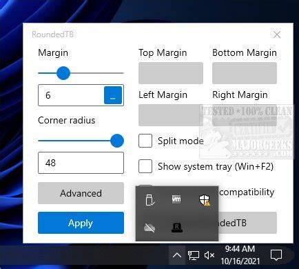 Download RoundedTB MajorGeeks