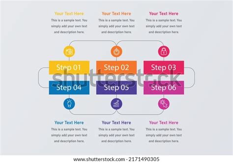 Flowchart Infographics Scheme Workflow Diagram6 Stock Vector Royalty Free 2171490305