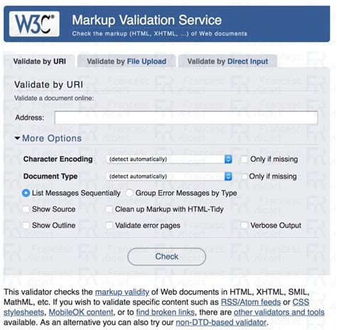 Validadores de código HTML y CSS Francesc Ricart