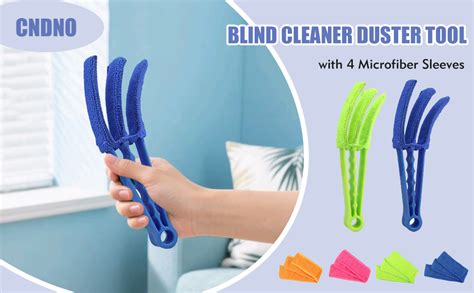 Cndno 2 Pack Blind Cleaner Duster Tool 3 Arms Window