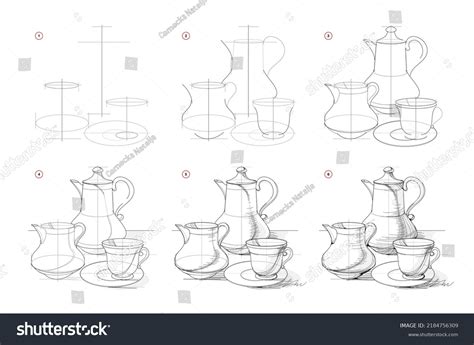 Page Shows How Learn Draw Sketch Stock Vector Royalty Free Shutterstock