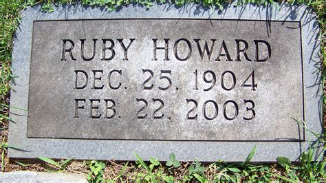 Ruby Howard 1904 2003 Find A Grave Memorial