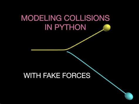 Free Video Modeling 2d Collisions In Python With Fake Forces From Dot