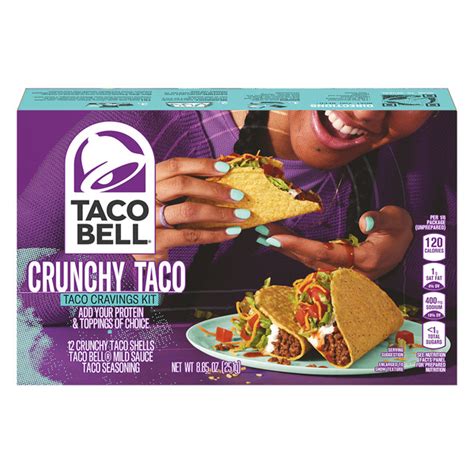 Taco Bell Crunchy Taco Dinner Kit With Twelve Crunchy Taco Shells Mild