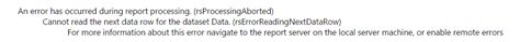 C Get Ssrs Report To Show Sqlexception Stack Overflow