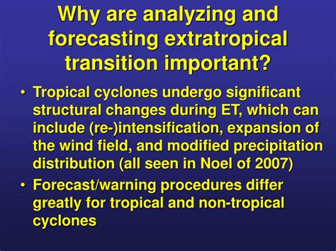 Ppt Verification Of Nhc Forecasts Of Extratropical Transition